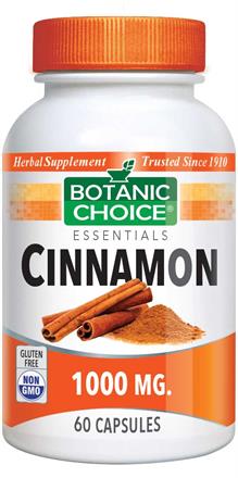 Buy Cinnamon 1000 mg. - 60 capsules - Botanic Choice