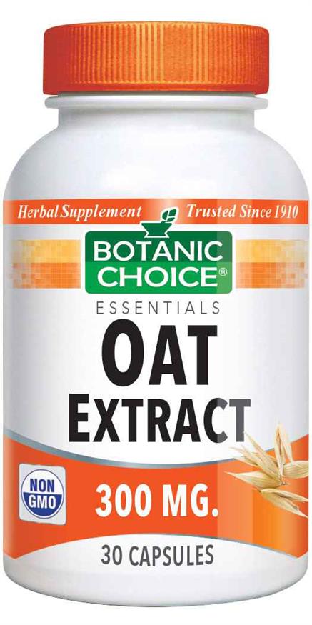 Buy Oat Extract 300 mg. - 30 capsules - Botanic Choice