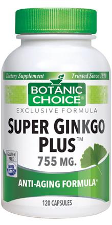 Buy Super Ginkgo Plus - 120 capsules - Botanic Choice