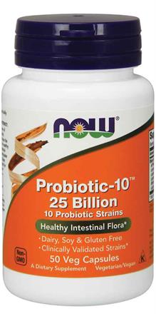 Buy Now Foods - Probiotic-10™ 25 Billion - 50 Vegetarian Capsules - at ...
