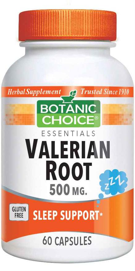 Buy Valerian Root Capsules 500 mg. - 60 capsules - Botanic Choice