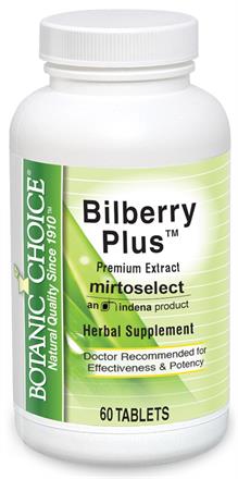 Buy Bilberry Plus With Mirtoselect - 60 tablets - Botanic Choice