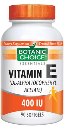 Buy Vitamin E dl-Alpha 400 IU - 90 softgels - Botanic Choice