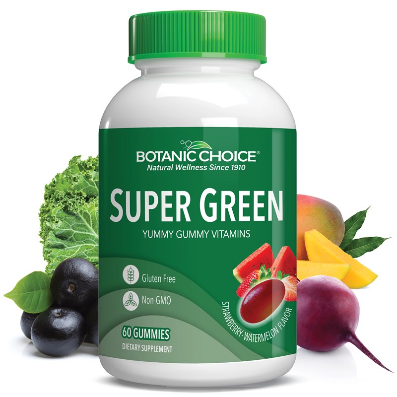 Super Green Gummies 60 Count at Botanic Choice