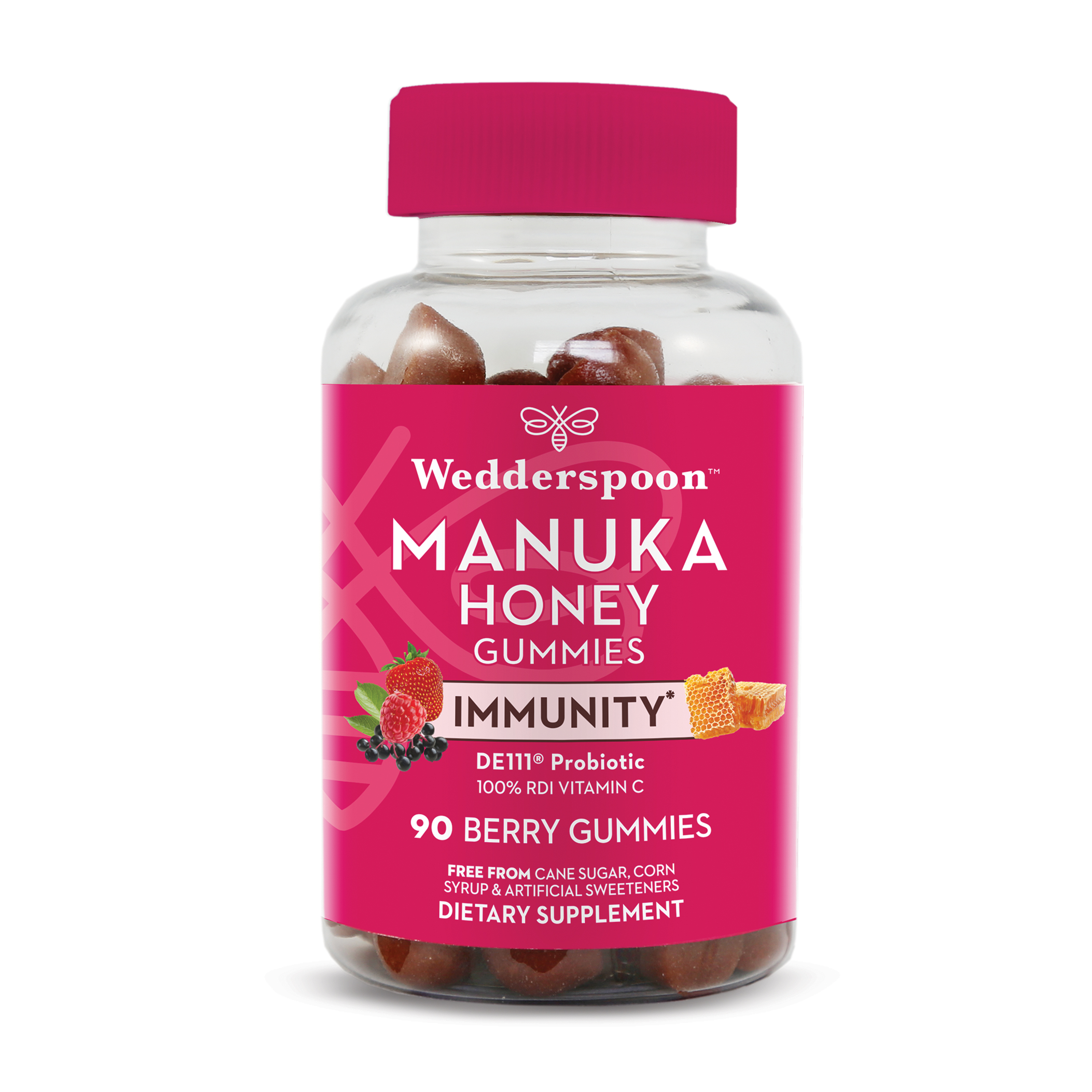 Wedderspoon Manuka Immunity Gummies Berry | BotanicChoice.com