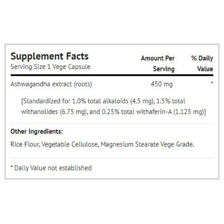 Buy Ashwagandha Extract - 90 Capsules - Botanic Choice